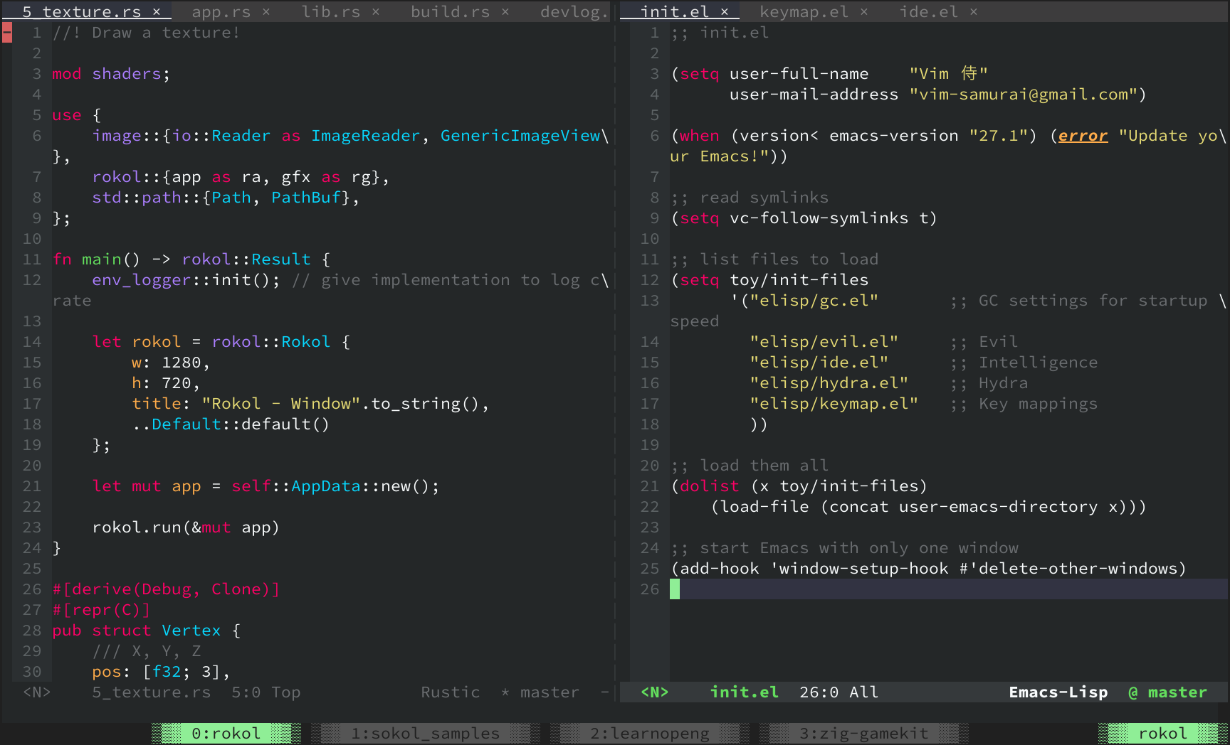 Emacs という名前の Vim があるようですね！ #Evil - Qiita