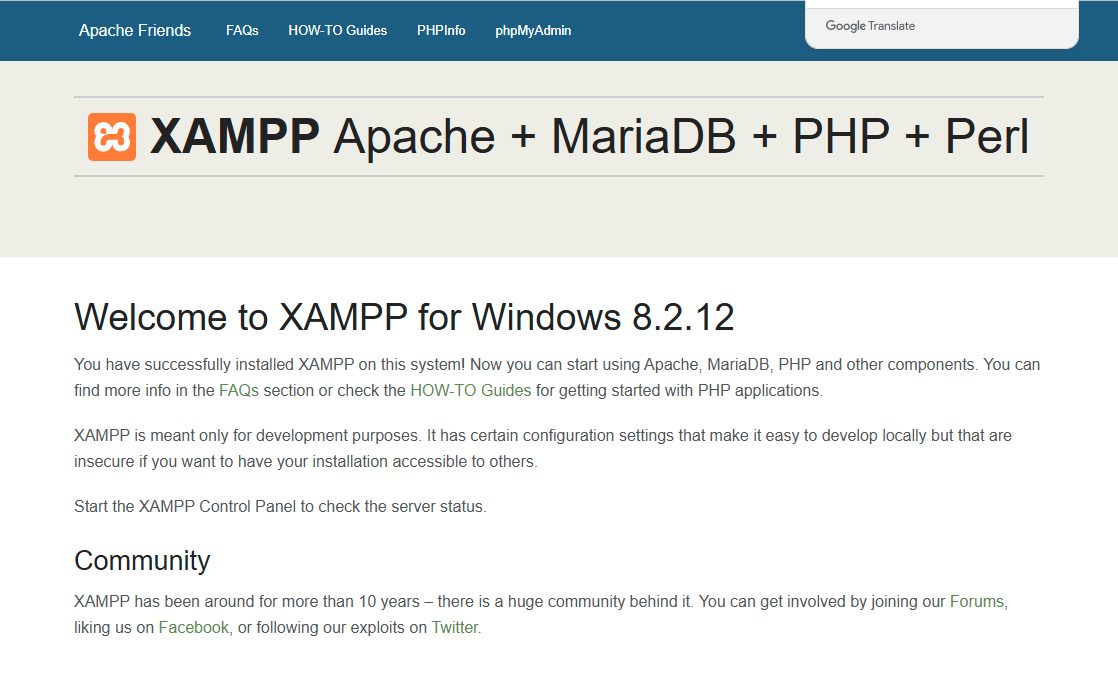 XAMPPをインストールしてPHPの環境を簡易構築した備忘録 #初心者 - Qiita