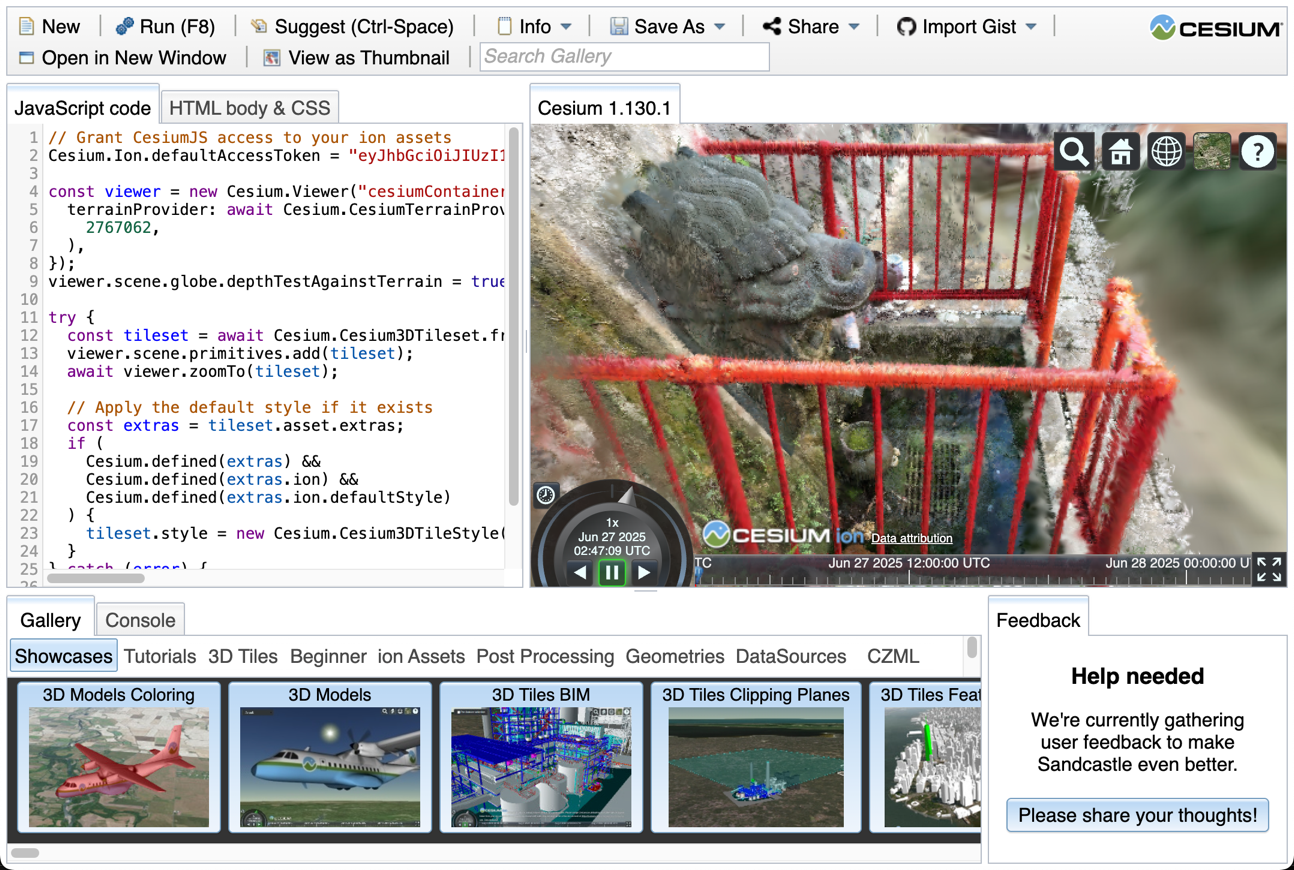 Ceisum ion で Gaussian Splatting のデータを 3D Tilesに #Cesium - Qiita