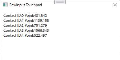 タッチパッドのタッチ位置をRaw Input APIで.NETから捕捉する #C# - Qiita