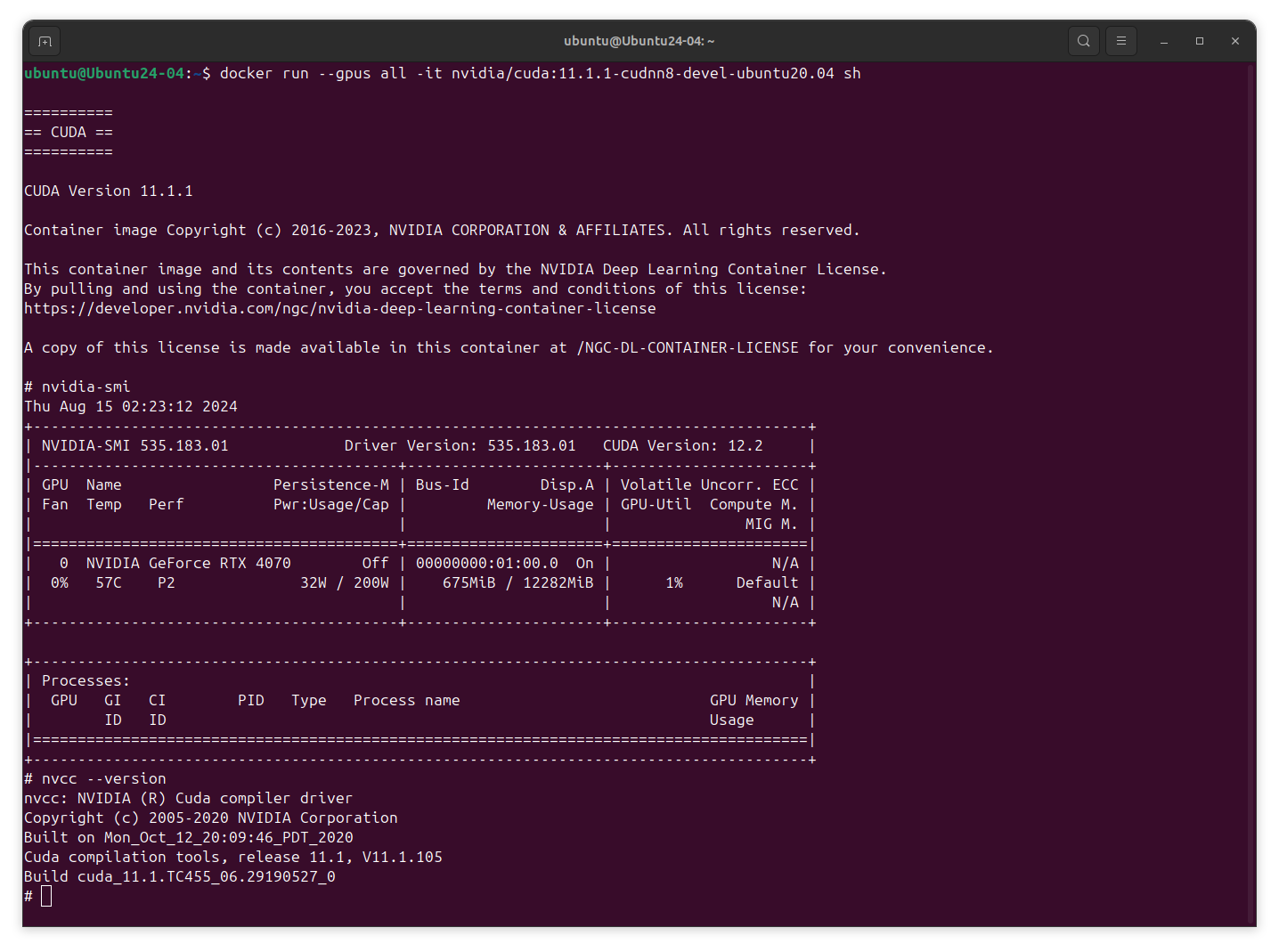 CUDAバージョン確認をするときは"nvcc --version"を使う #Docker - Qiita