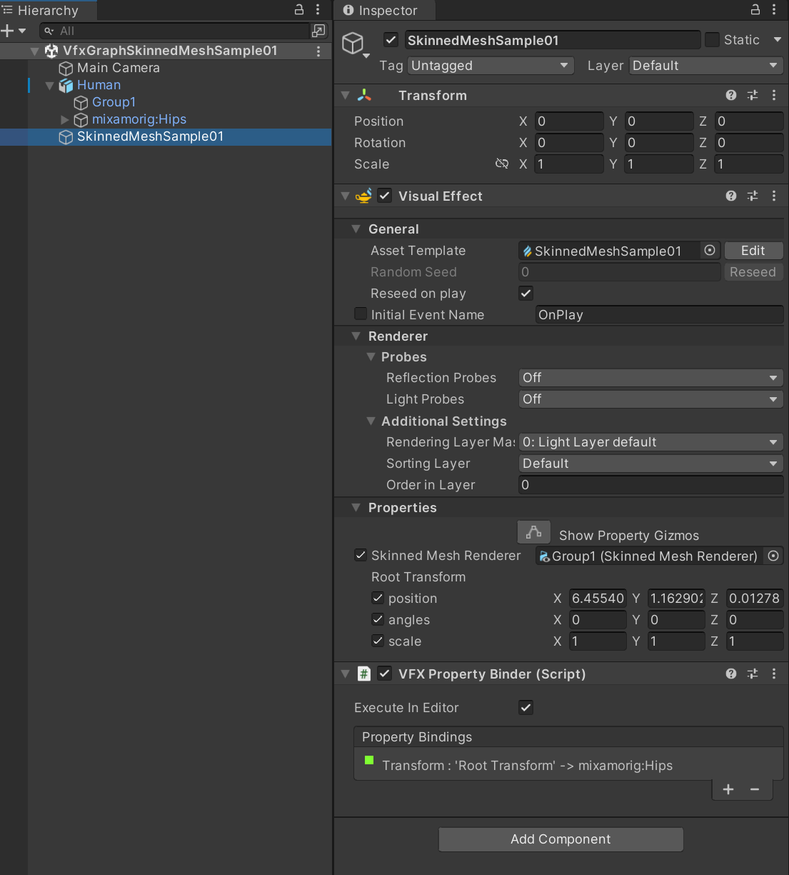 【Unity】VFX GraphでSkinned Meshからサンプリングする #Unity - Qiita