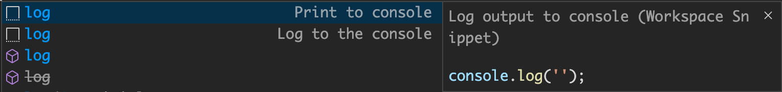 VSCodeのUser Snippetを活用しよう！ #snippets - Qiita