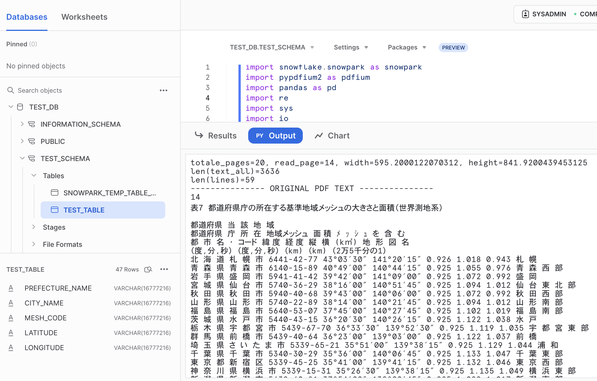 SnowflakeにPDFファイルを読み込む #Python - Qiita