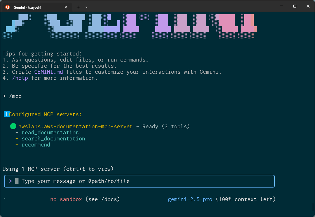 Gemini CLI を Google Workspace アカウントで使う #GeminiCLI - Qiita