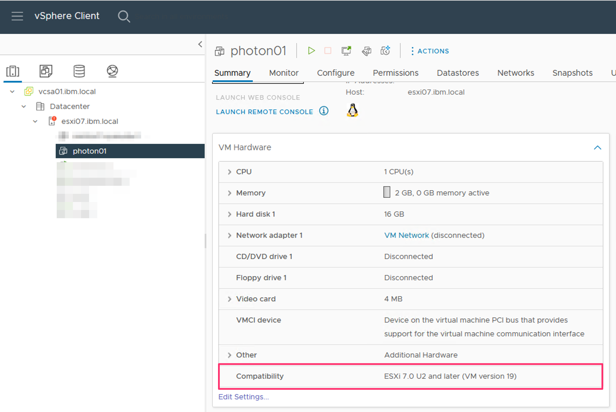 ESXi上に最新のVMware photon OSを手軽に構成する方法 #ibmcloud - Qiita