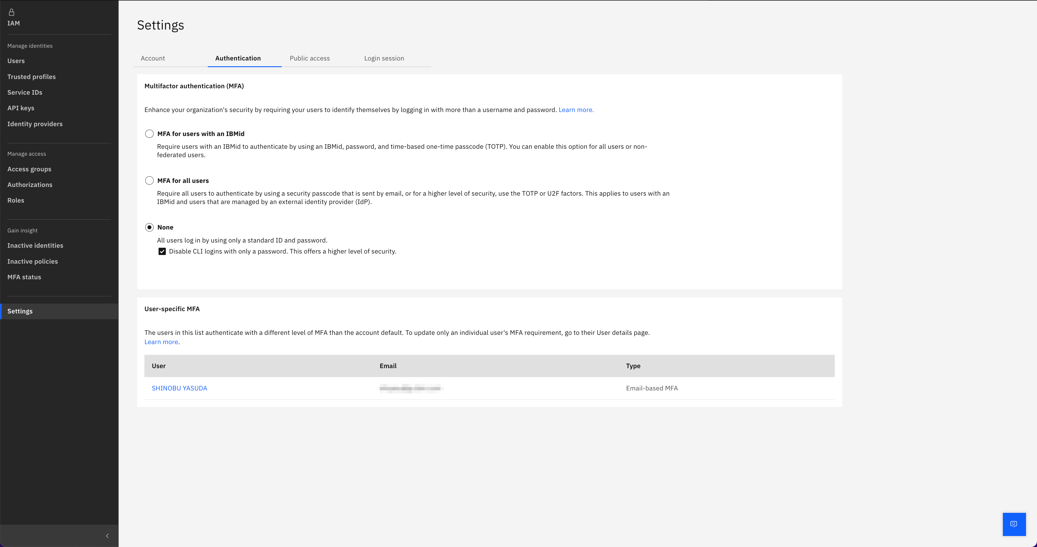 IBM cloud: MFAのセットアップ方法とCLIへの影響 #ibmcloud - Qiita