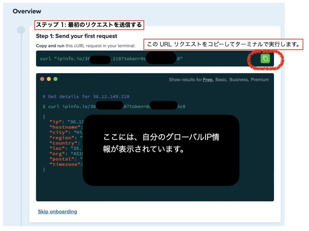 「ipinfoのAPIアクセストークン」を取得する方法 #Python3 - Qiita