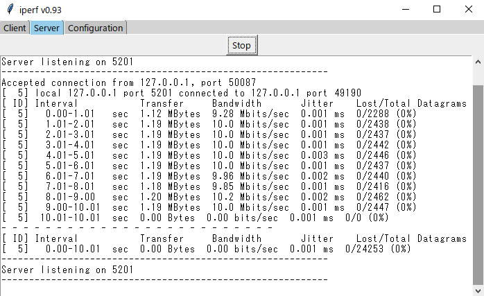 ろうとるがPythonを扱う、、（その15：iperf3をtkinterでリアルタイム表示+EXE化） #Network - Qiita