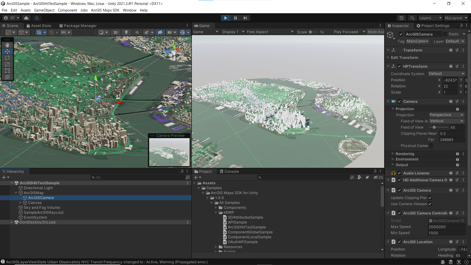 ArcGIS Maps SDK for Unity やーる #Unity - Qiita