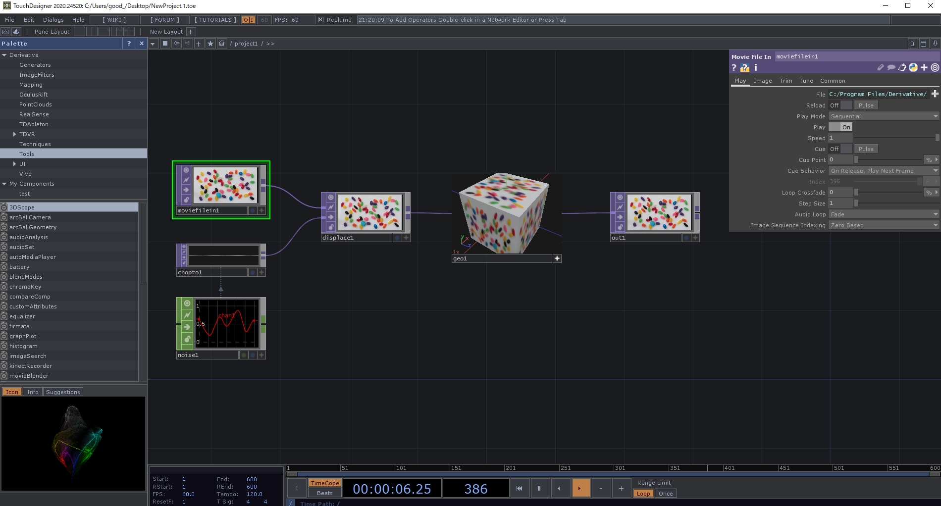 TouchDesignerでOpenCVをはじめーる（Windows10、Python3.7、OpenCV4.0） #DeepLearning - Qiita