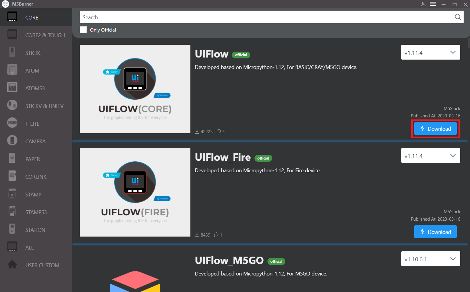M5Stack Basic v2.6 初期設定（UIFlow、Windows11）2023/03/26 #Python - Qiita