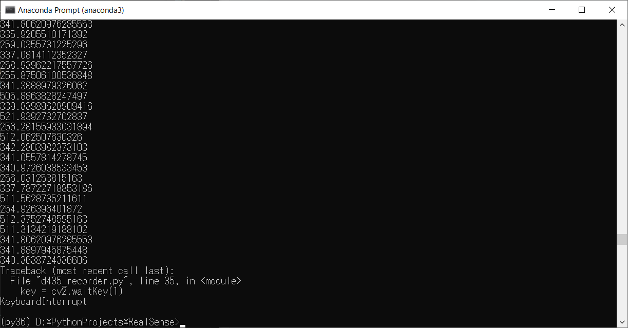 RealSense D435で300fpsのDepth画像を取得すーる（Python 3.6、Windows10） #OpenCV - Qiita