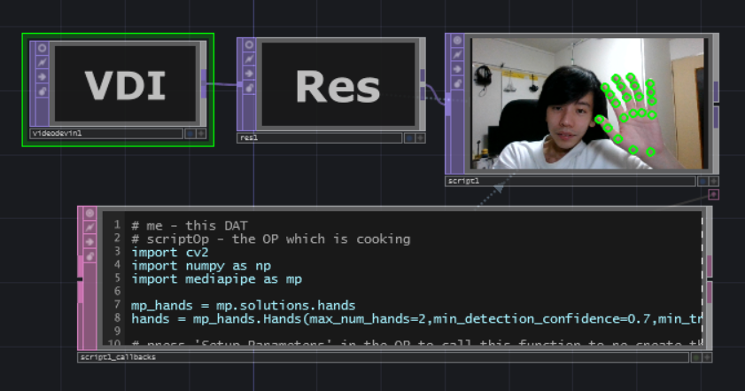 Script TOPでMediaPipeやーる（TouchDesigner、Python3.7.2、OpenCV4.5.2、Windows10） #Python - Qiita