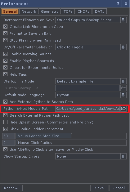 TouchDesignerでOpenCVをはじめーる（Windows10、Python3.7、OpenCV4.0） #DeepLearning - Qiita