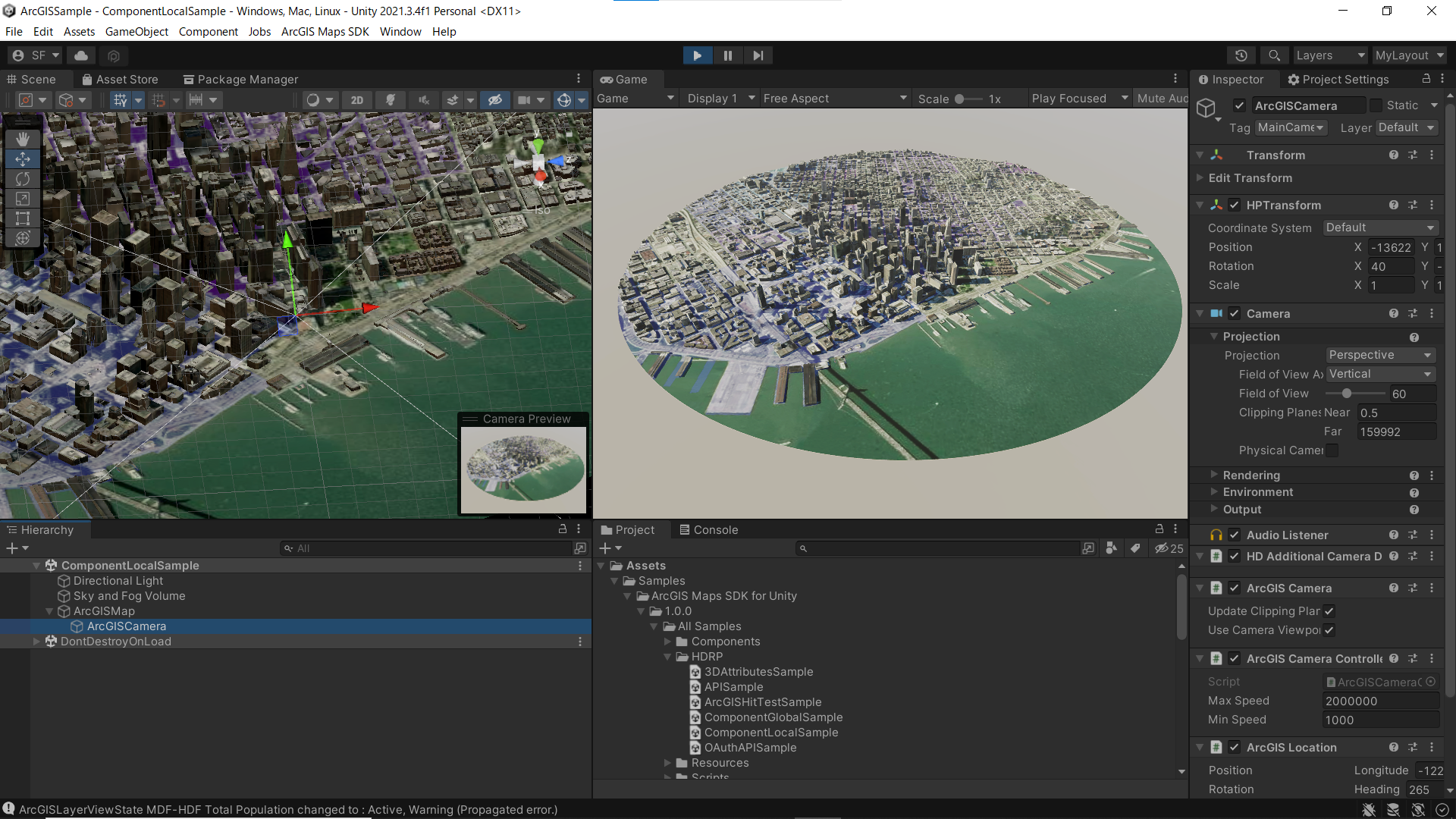 ArcGIS Maps SDK for Unity やーる #Unity - Qiita