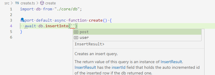 Typescriptのsqlクエリビルダーのkyselyが快適 Nodejs Qiita 