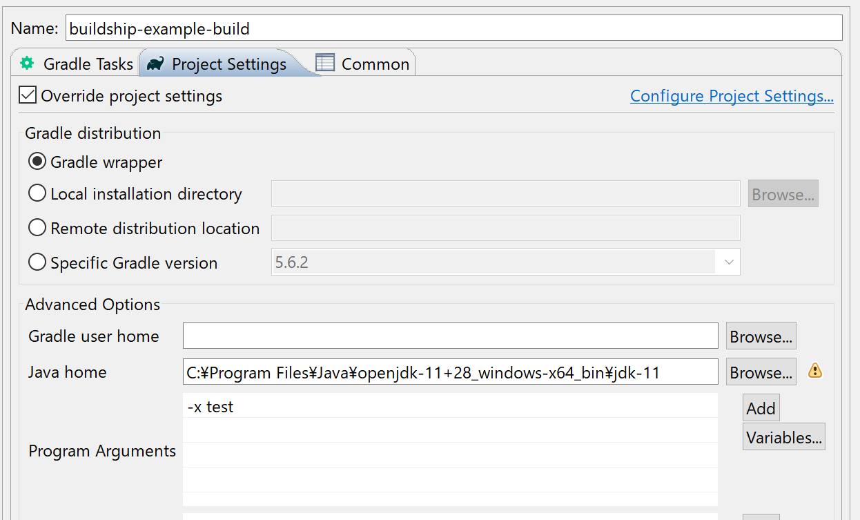 Eclipse Buildship プラグインでGradleの実行時オプションを指定する方法 #gradle - Qiita