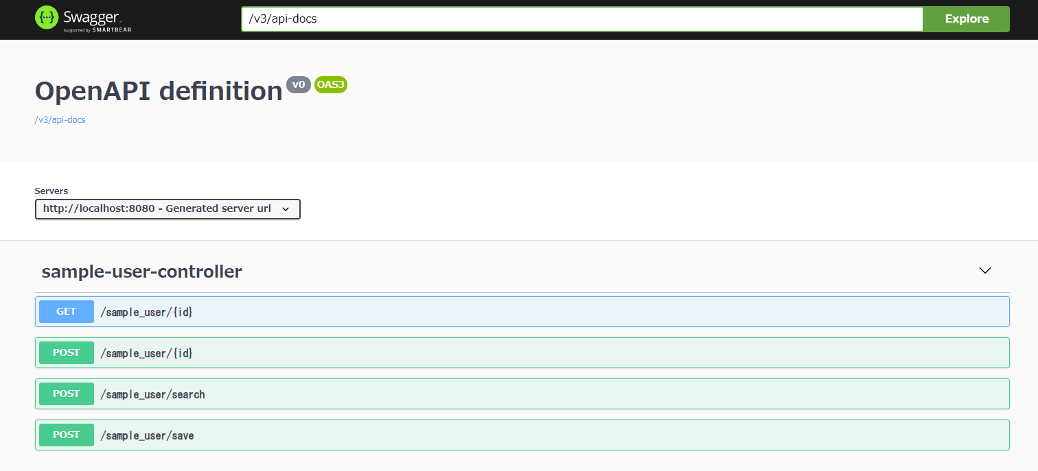 【java】swaggerでapi仕様を見れるところまでやってみた(swagger Core × Springdoc Openapi Ui) Springboot Qiita