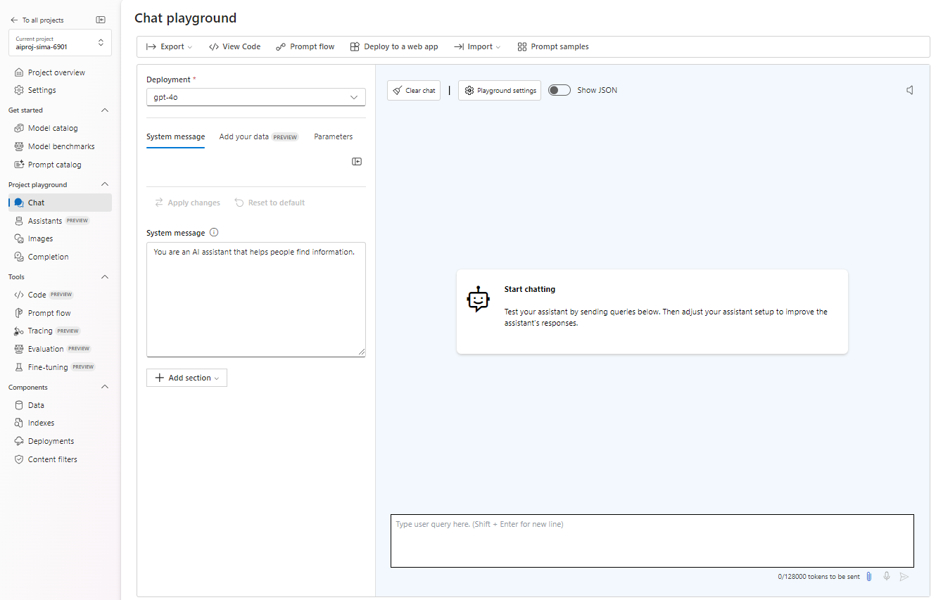 Azure AI Studioを触ってみる #AzureOpenAIService - Qiita