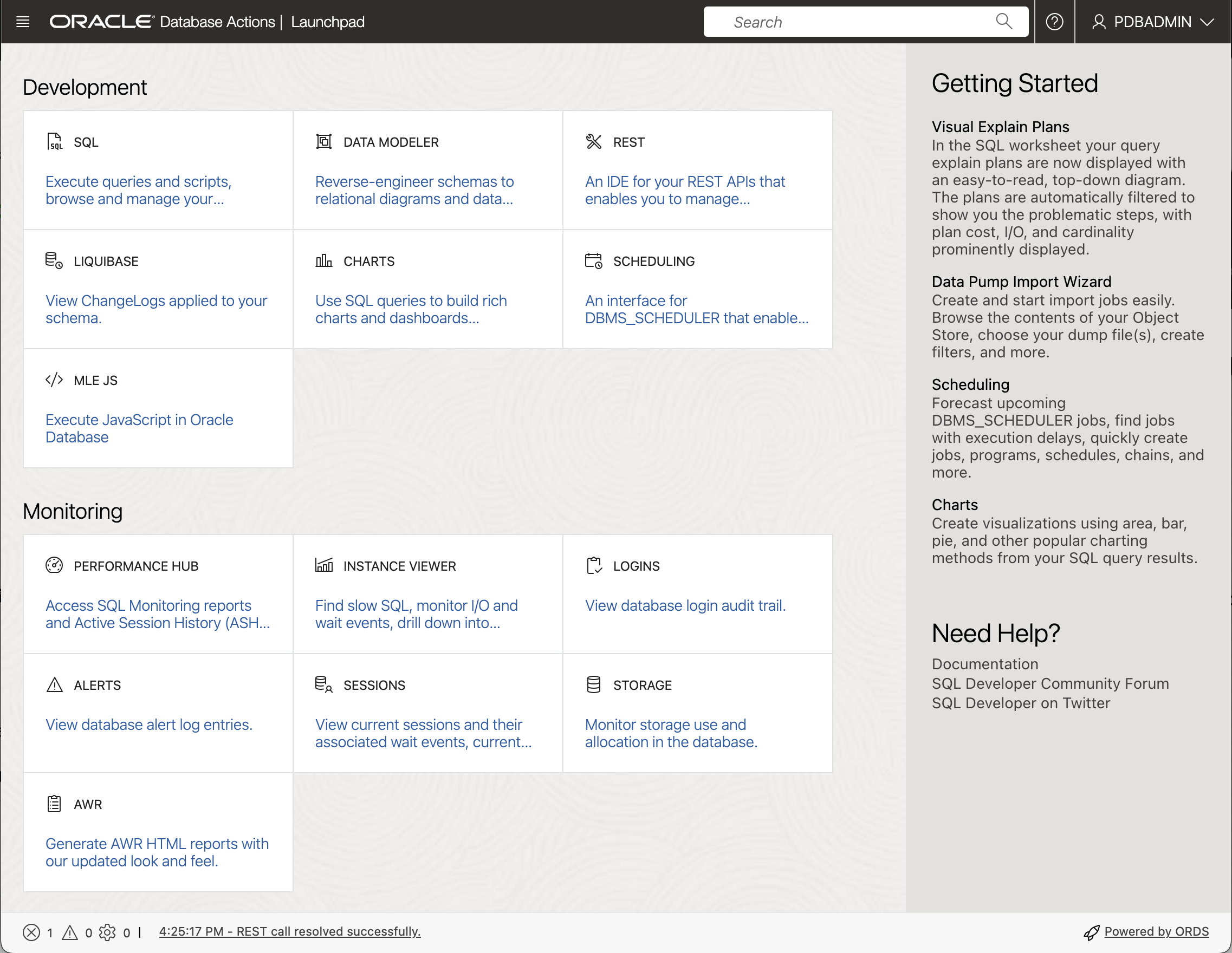 ORDS (Oracle REST Data Services) の Database Actions を使えるようにしてみる (ORDS ...