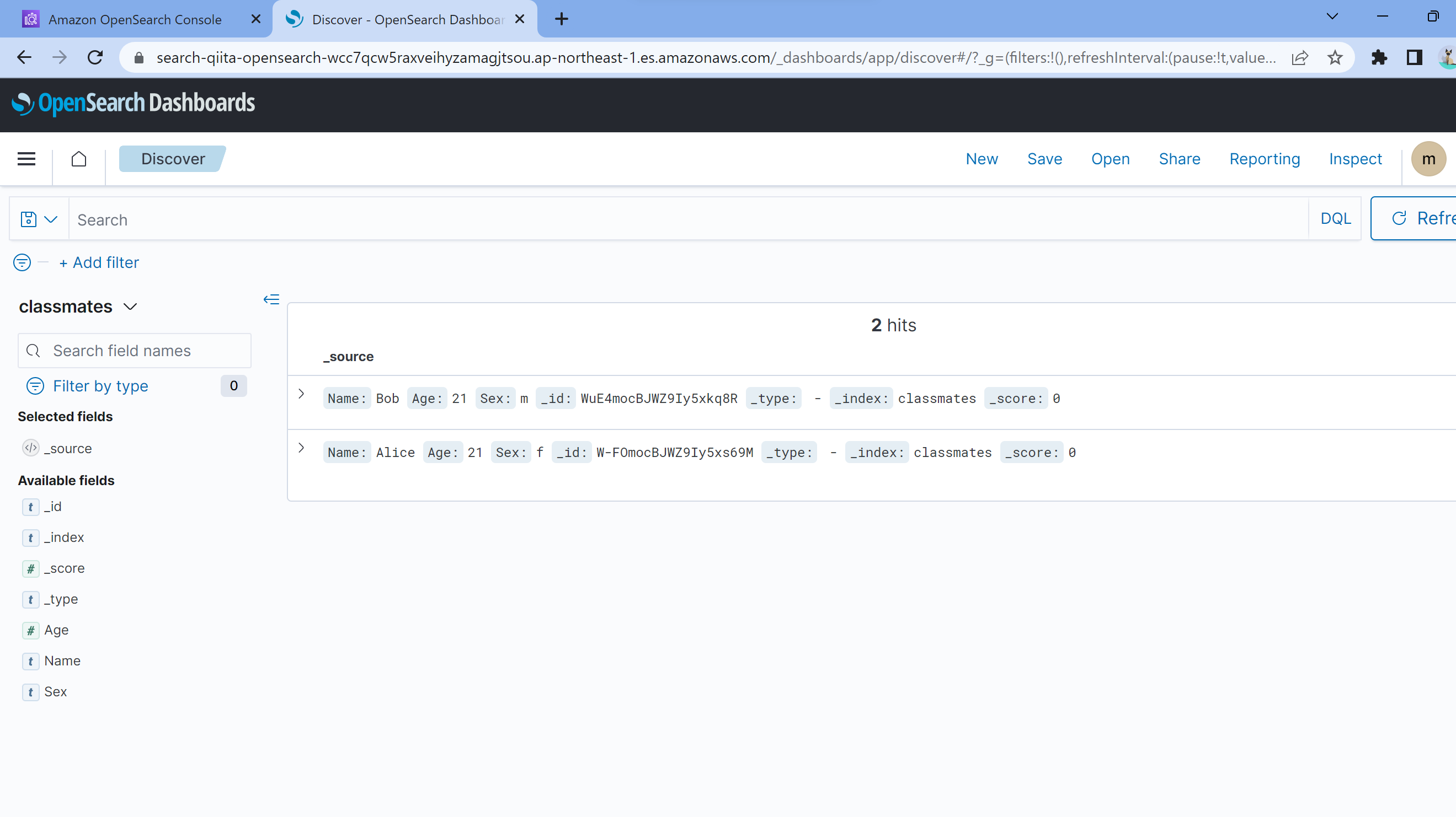 Opensearchpyを使ってAWS OpenSearchサービスにデータを送り、discoverで見れる状態にする手順書 #Python ...