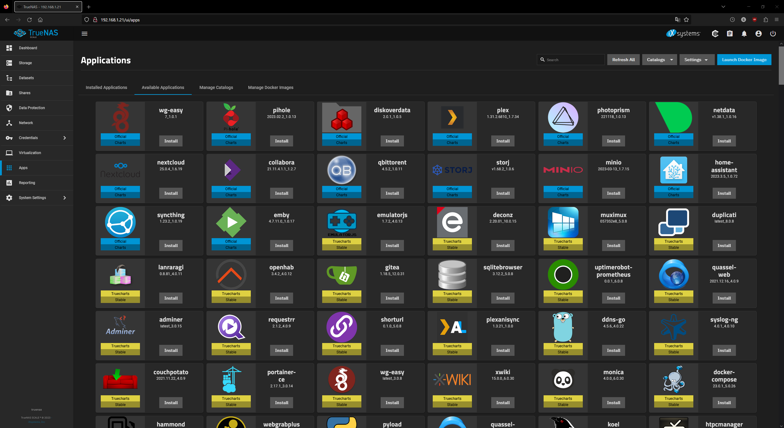 TrueNAS SCALEを使ってNAS+サーバーを作ってみる Dockerサーバー構築編 #Docker - Qiita