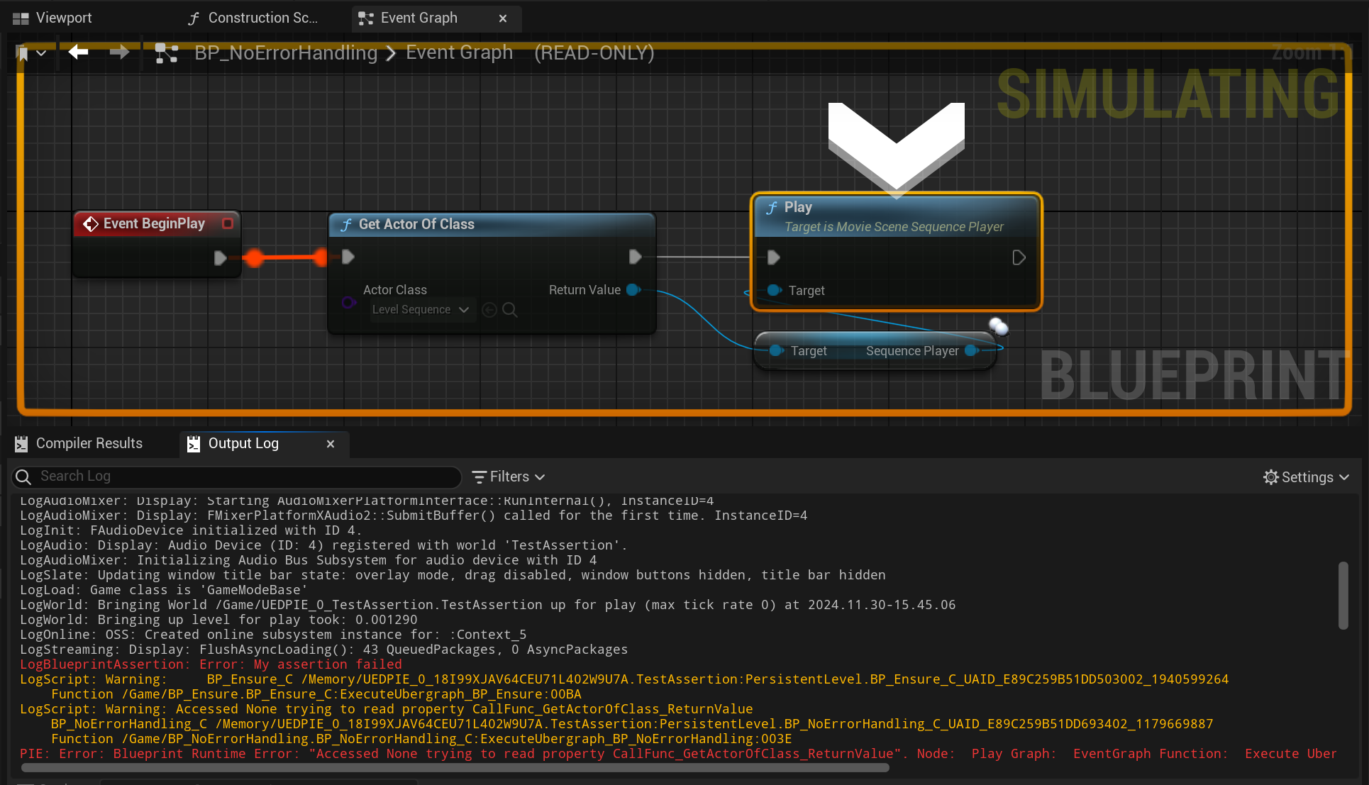 Unreal EngineのBPにおけるアサーション実現方法 #UnrealEngine - Qiita