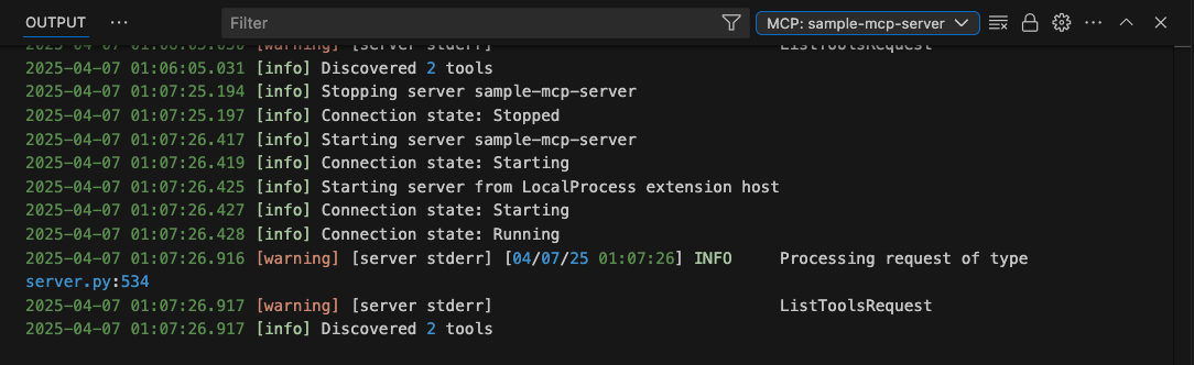 MCPを動かしながら理解する 〜Python, GitHub Copilot, VSCode〜 #LLM - Qiita