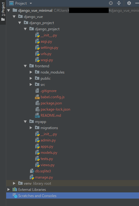 Django Vue 最小構成開発メモ Vuejs Qiita 