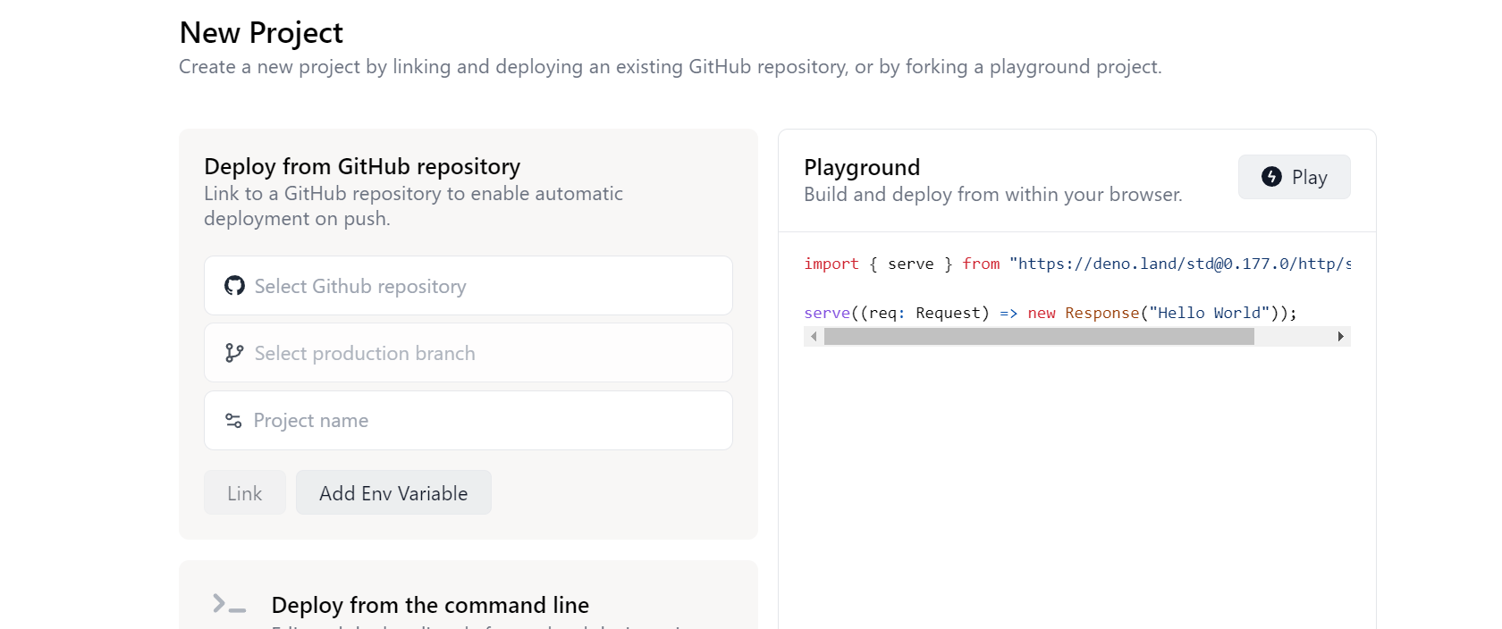 [Deno] Fresh入門ハンズオン ～ プロジェクト作成からデプロイまで #JavaScript - Qiita