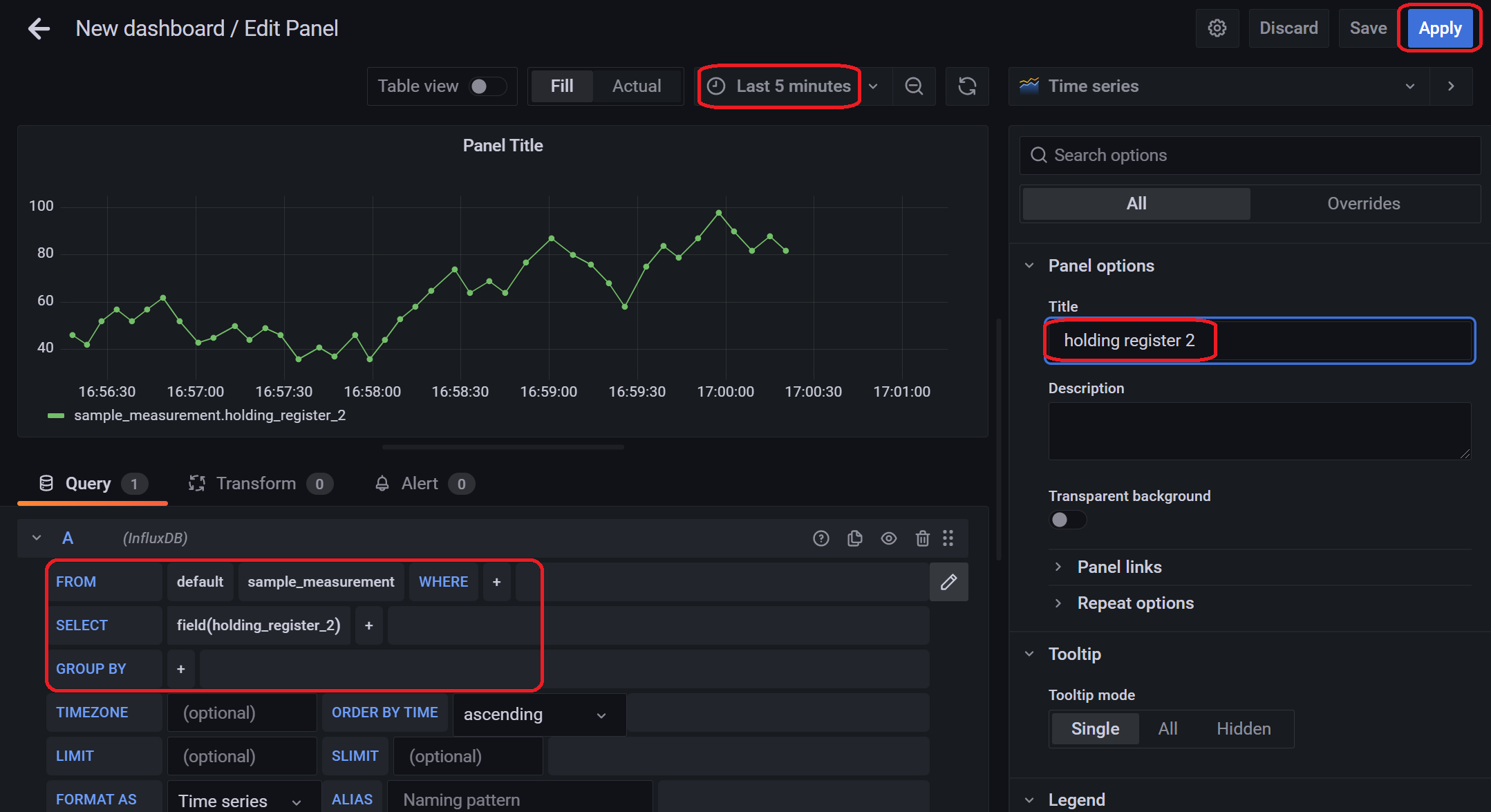 Pythonで収集したデータをInfluxDBに格納してGrafanaで可視化する #Ubuntu - Qiita