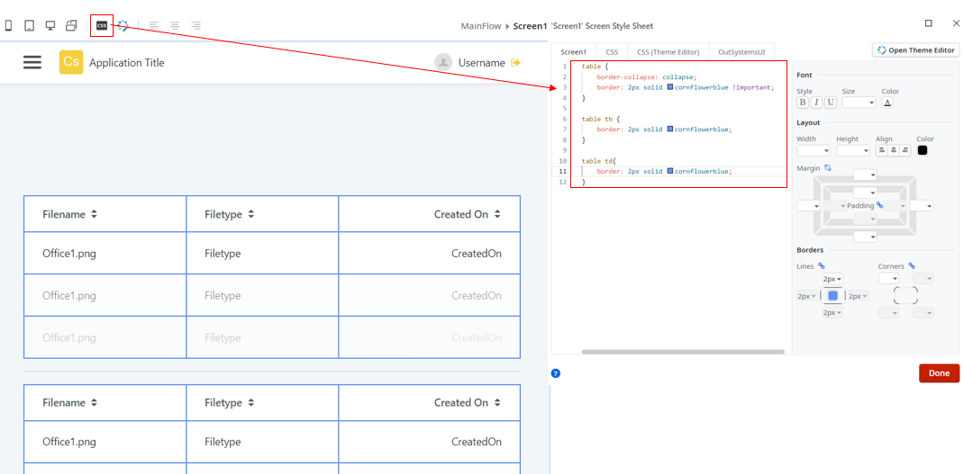 CSSを画面に反映させる方法 #outsystems - Qiita