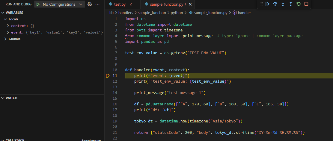 Python Lambda - コンテナ上でのローカルデバッグ環境構築 #AWS - Qiita
