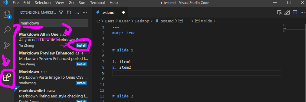 はじめてのmarkdown ～ VSCodeで入門する ～ インストール編 2021年春 #Markdown - Qiita