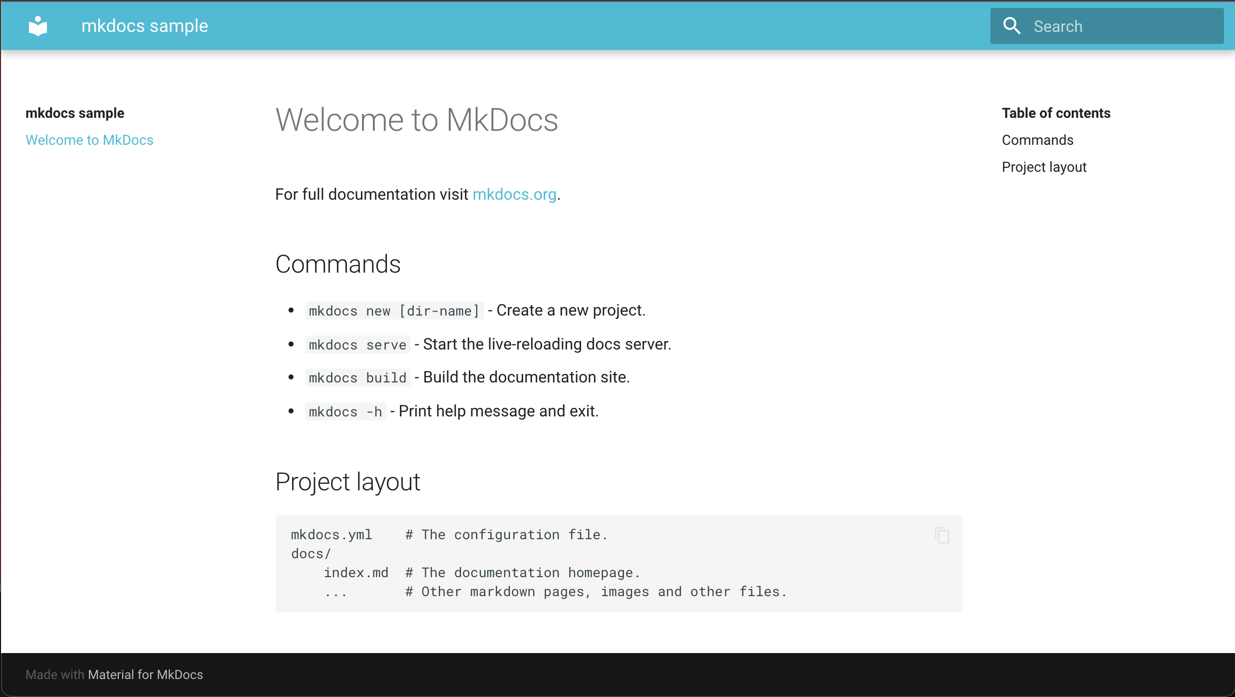 mkdocs-materialとGitHub PagesでMkDocsを作成する #GithubPages - Qiita