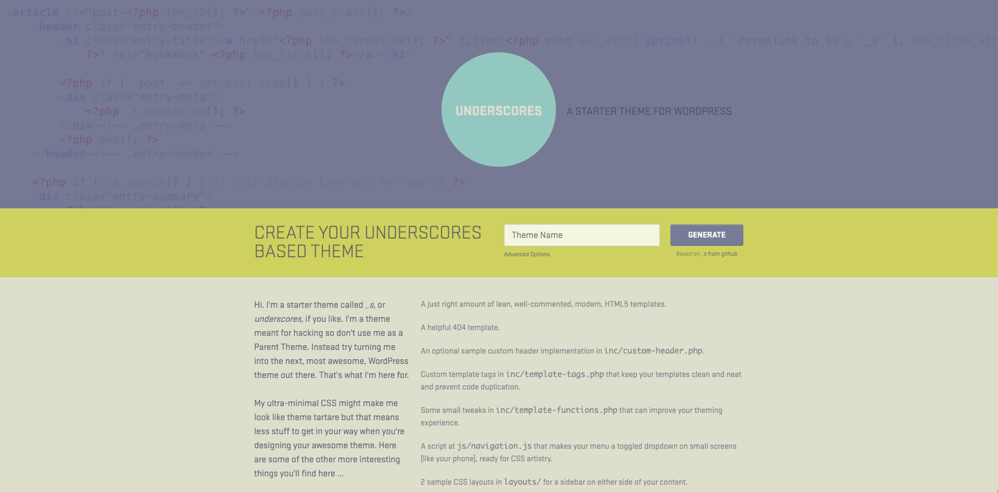 【underscores】WordPressカスタマイズ専用テーマで自作テーマ作成 #WordPress - Qiita