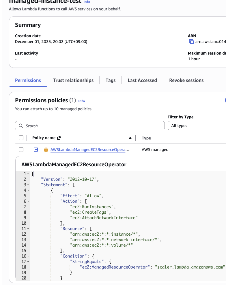 AWS Lambda Managed Instances を試してみた #lambda - Qiita