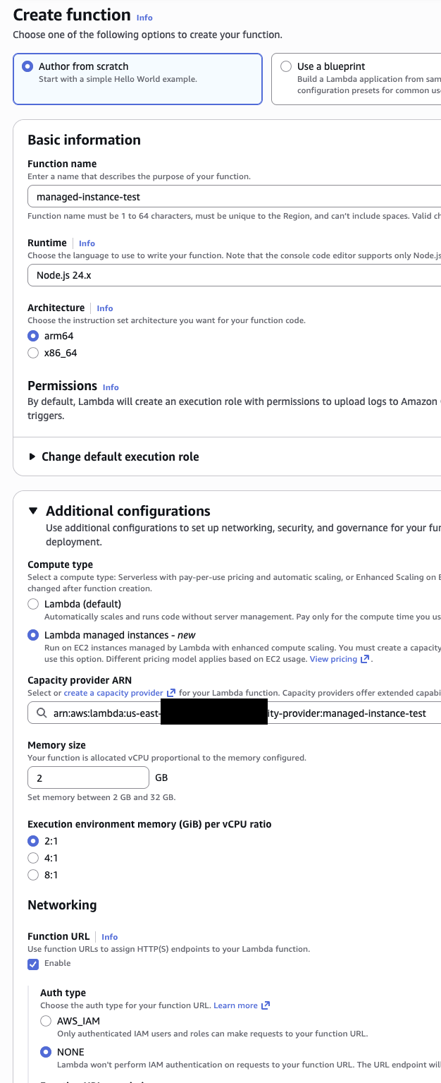 AWS Lambda Managed Instances を試してみた #lambda - Qiita