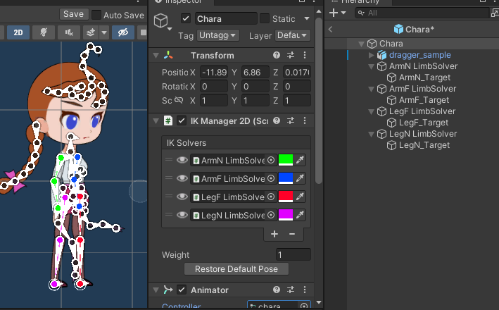 [Unity] 2Dキャラの髪や衣装の自然な揺れを簡単にする拡張 #ゲーム制作 - Qiita