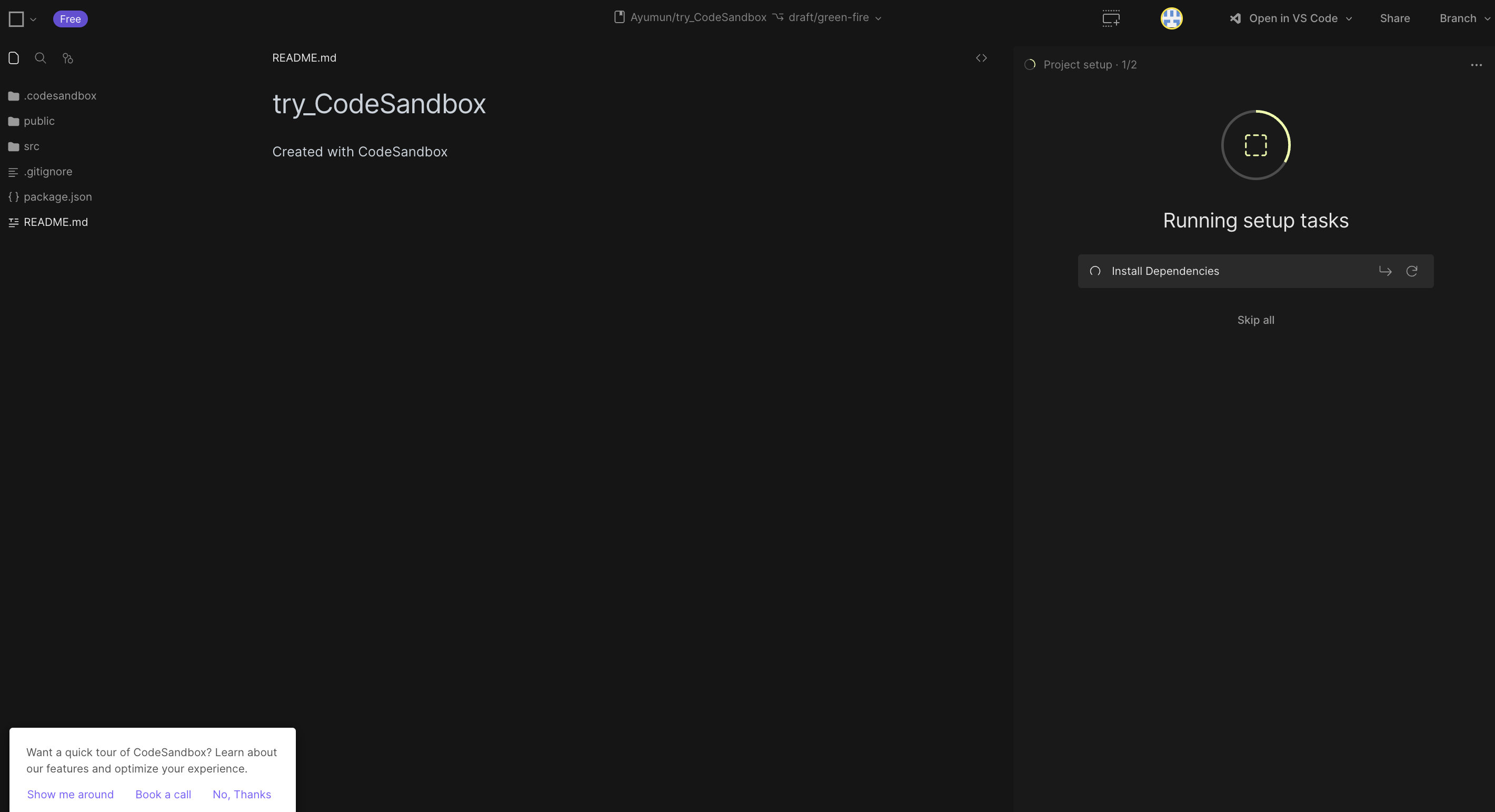 Codesandboxを使って爆速でreactを実行、音速でgithub連携 Github Qiita