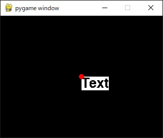 pygameでの文字列の位置合わせ #Python - Qiita