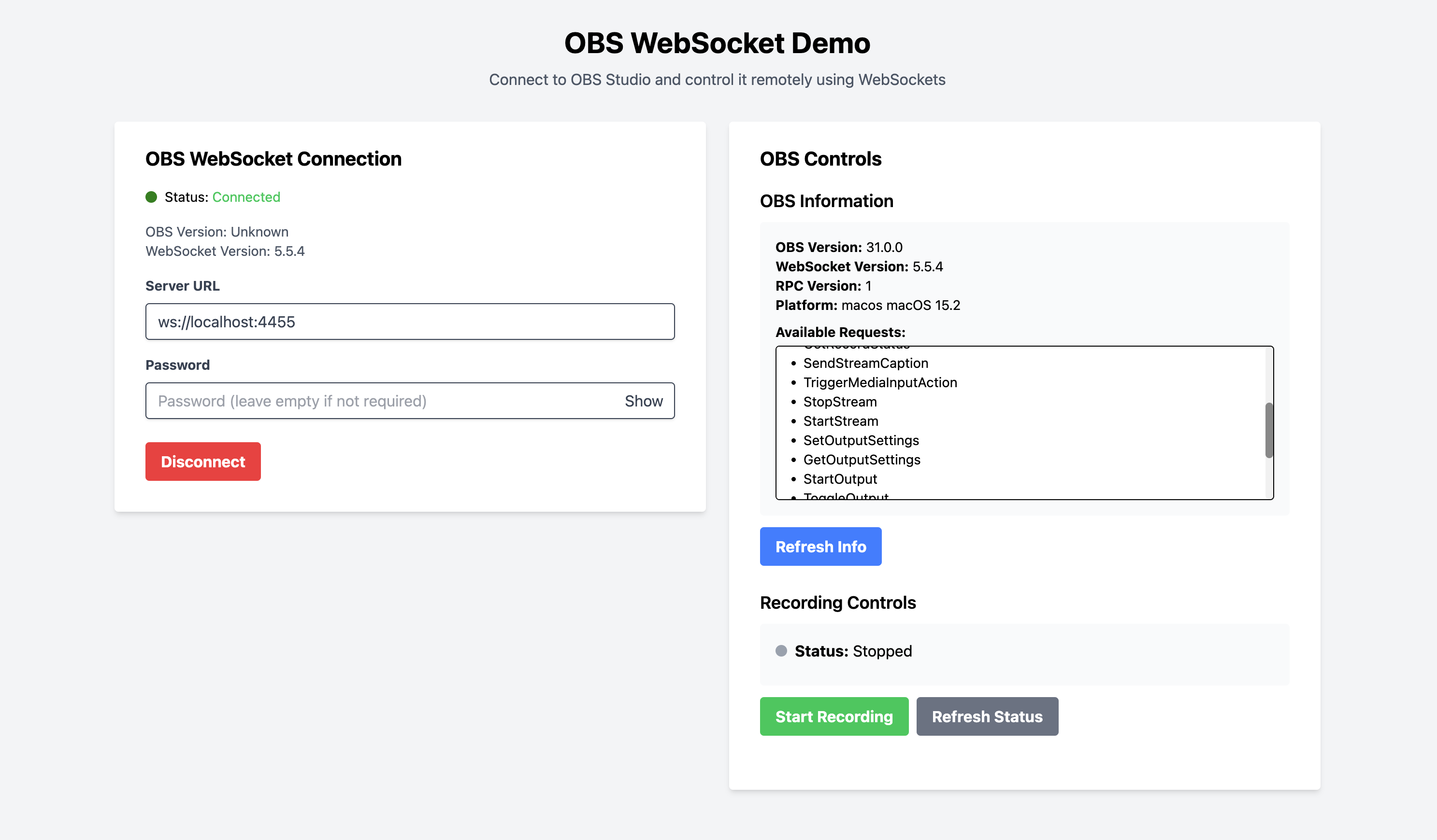 【TypeScript】OBS WebSocketを使ってブラウザからOBSを操作する #React - Qiita