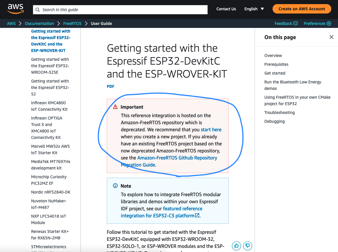 ESP32のデバイスから AWS IoTに接続してみる #FreeRTOS - Qiita