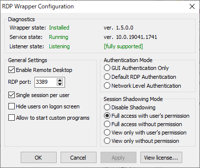 RDP Wrapper Library のインストール #Windows - Qiita
