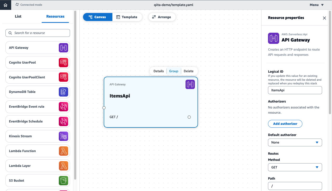 AWS Application Composerを使ってサーバーレスアプリを作ってみた #lambda - Qiita