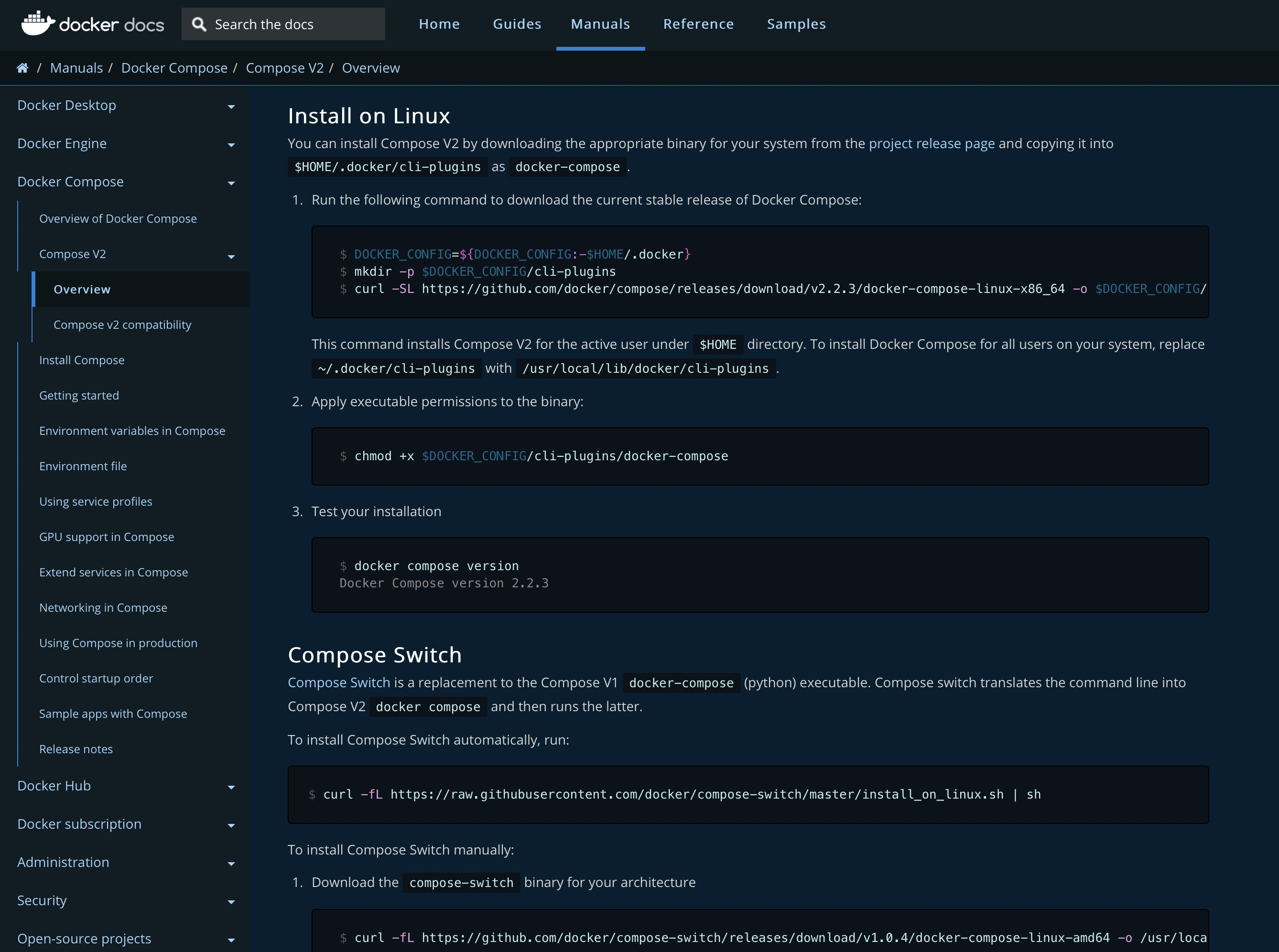 新しいdocker-compose-pluginを使ってみる #Docker - Qiita