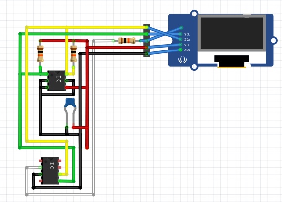 Stm32g031と温度 S 5851でoled温度計 Arduino Al12832awwb Oled Qiita