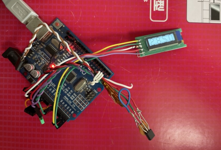 「デカ文字温度計」arduino Unoとssd1306 128x32とmcp9701 Arduinouno Qiita 