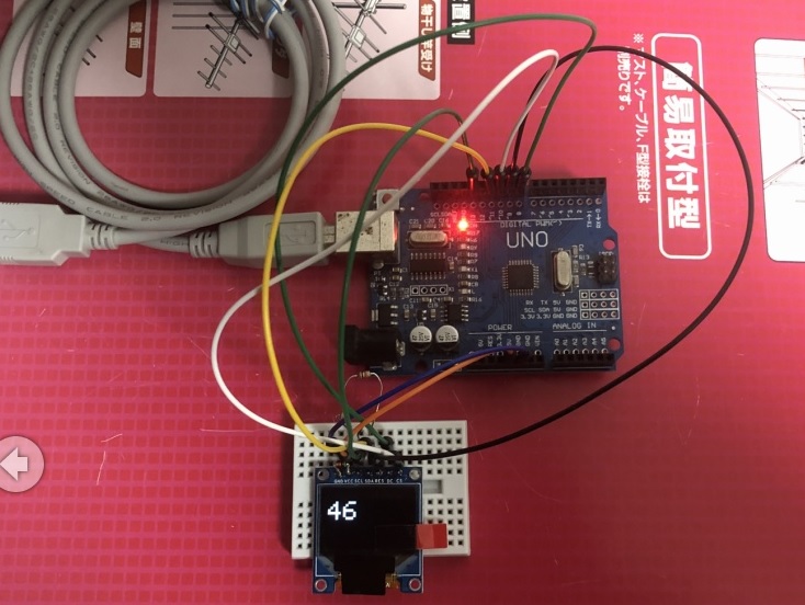 Arduino Unoとカラーoled Ssd1331で遊ぶ3 「46」よろーを表示 電子工作 Qiita
